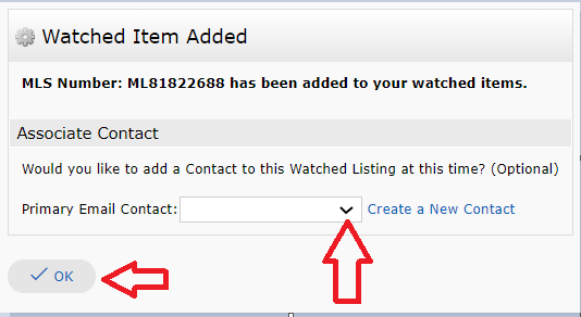 How to "Watch" a Listing