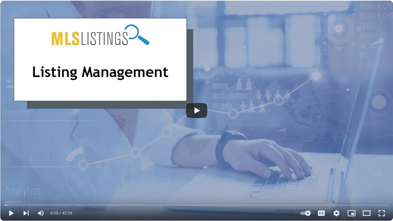 LM: Listing Management Webinar (VIDEO)