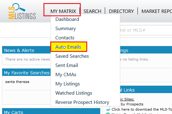 Manage Existing Auto Email