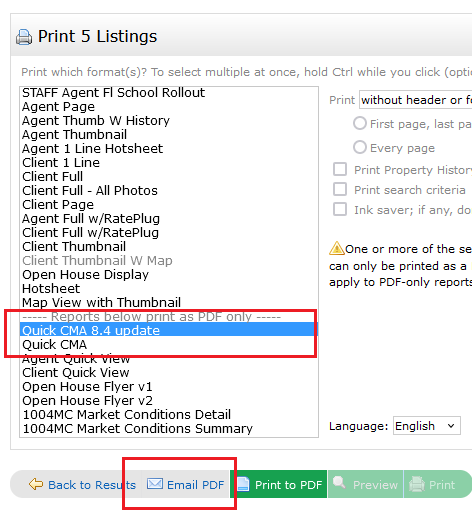 Matrix: How to create a Quick CMA